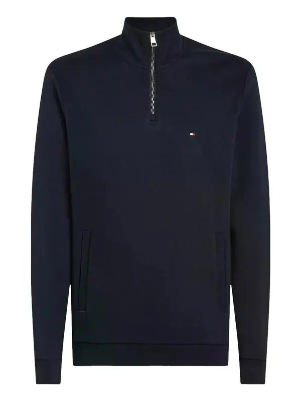 Tommy Hilfiger Performance Quarter-zip Mock-neck Sweater - Blue