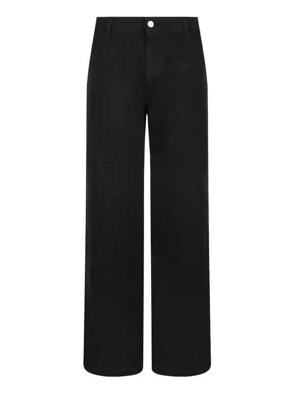 DOUUOD Five-pocket Straight Trousers - Black