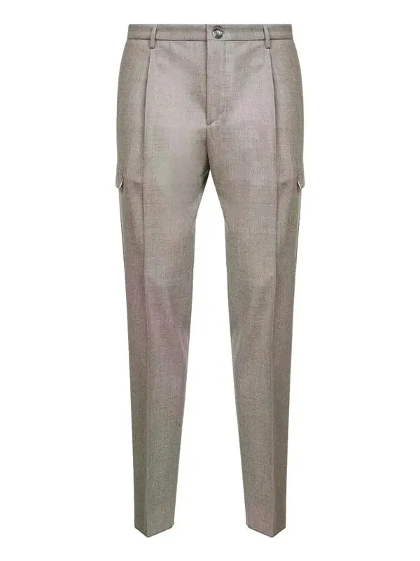 Tagliatore Pleat Flap Pocket Trousers - Neutrals