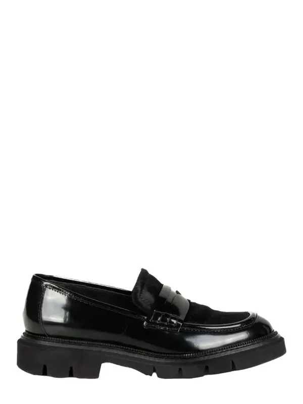 LUCA GROSSI Leather Loafers - Black