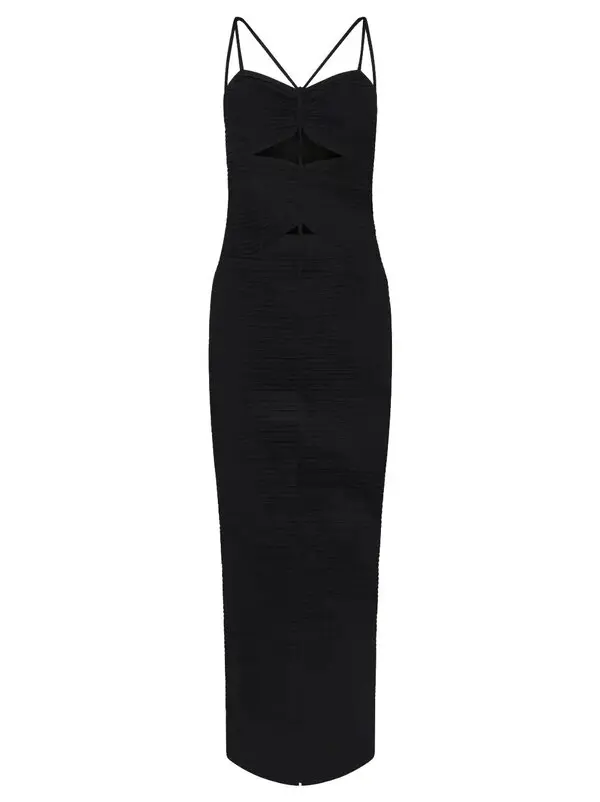 Altuzarra Suberi Cut-out Ribbed Dress - Black