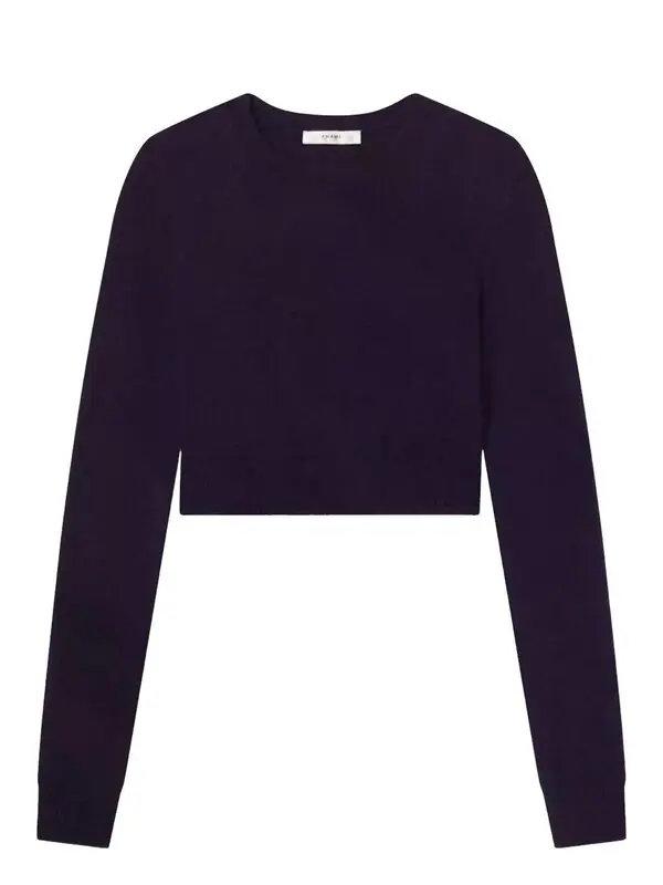 FRAME Crew-neck Long Sleeve Sweater - Purple