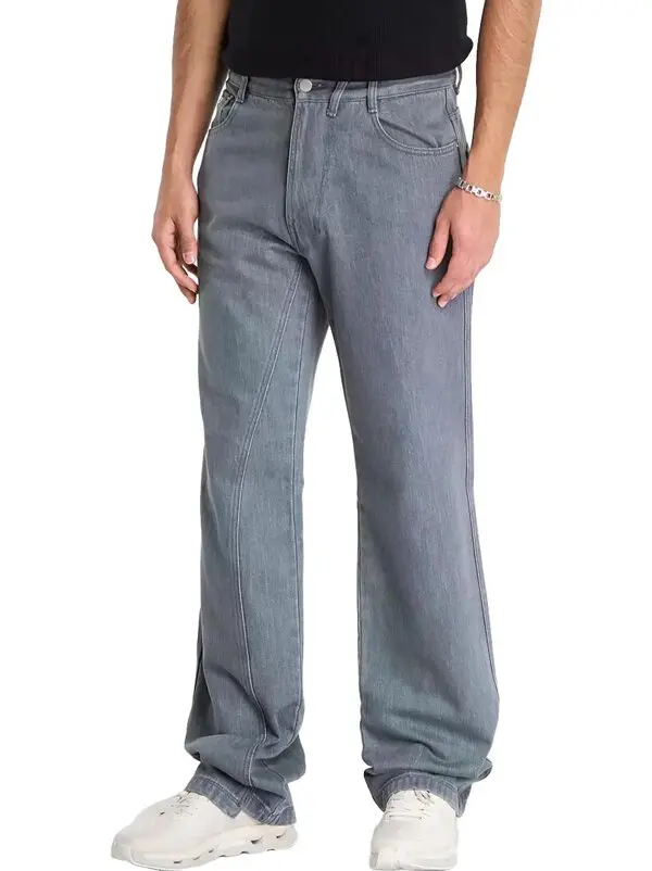 POST ARCHIVE FACTION Curved Jeans - Grey