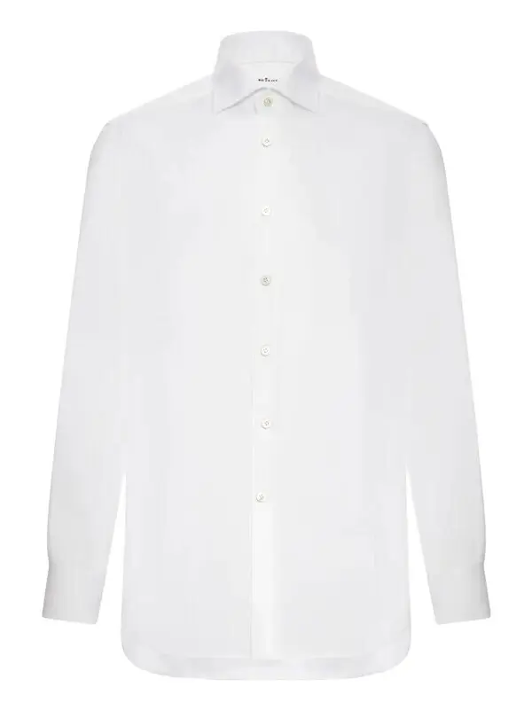 Kiton Buttoned-cotton Shirt - White