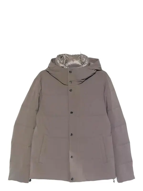 MONTECORE Hooded Button Coat - Grey