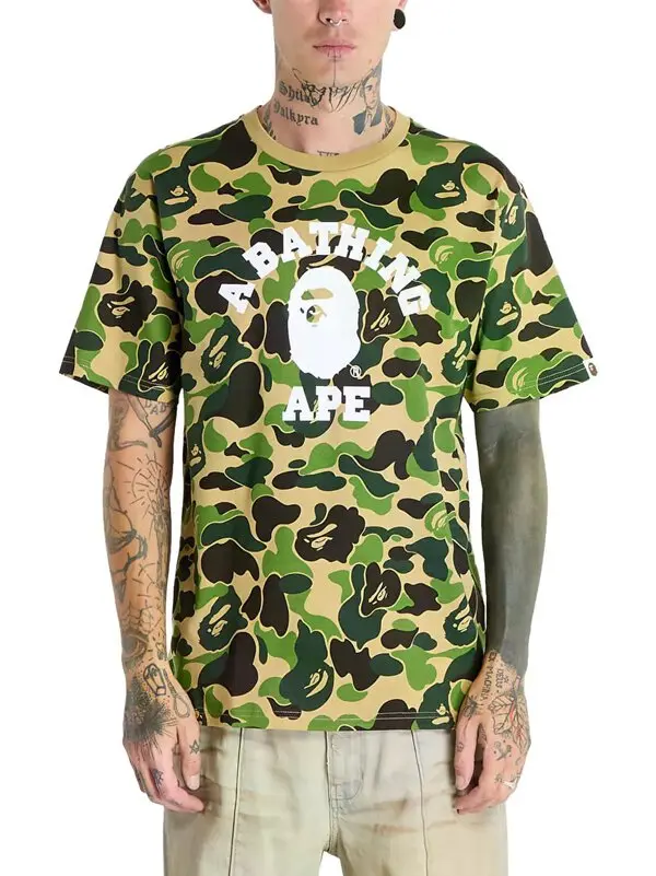 A BATHING APE Camo-print T-shirt - Green