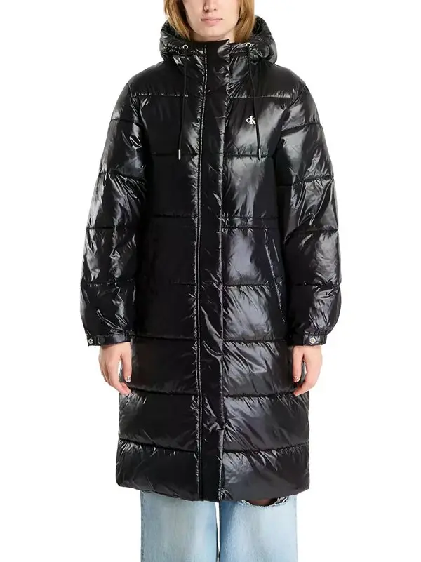 Calvin Klein Long-sleeve Quilted Coat - Black