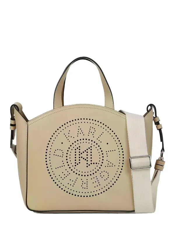 Karl Lagerfeld Small K/circle Tote - Neutrals
