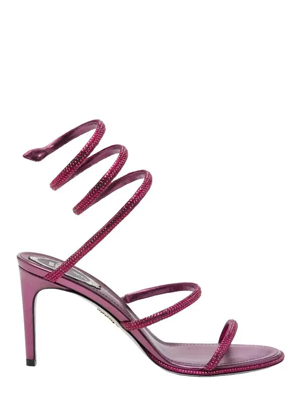 Rene Caovilla 80mm Cleo Embellished Sandals - Pink