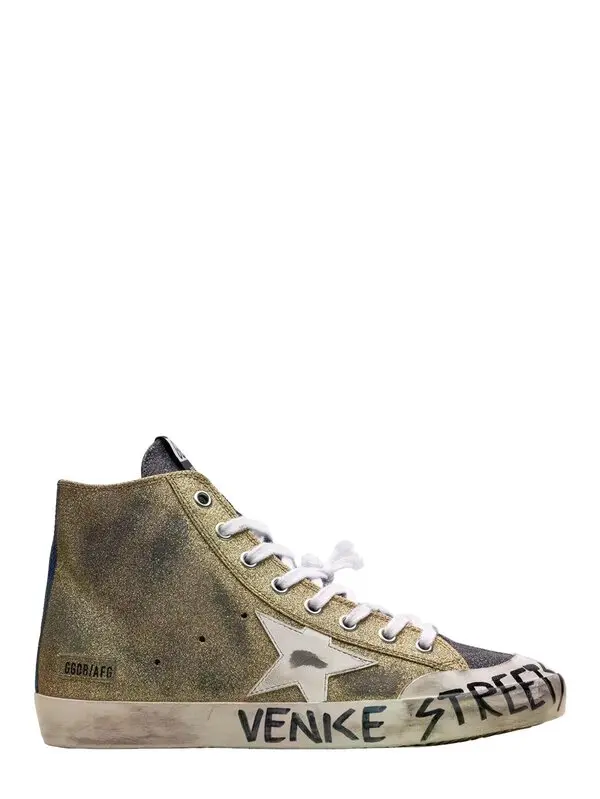 Golden Goose Francy Lab High-top Sneakers - Gold