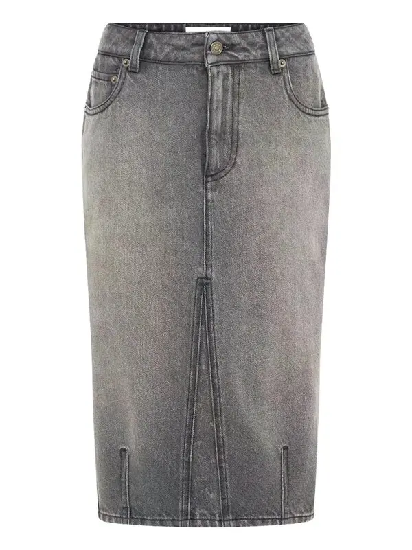 MARINE SERRE Knee-length Midi Skirt - Grey