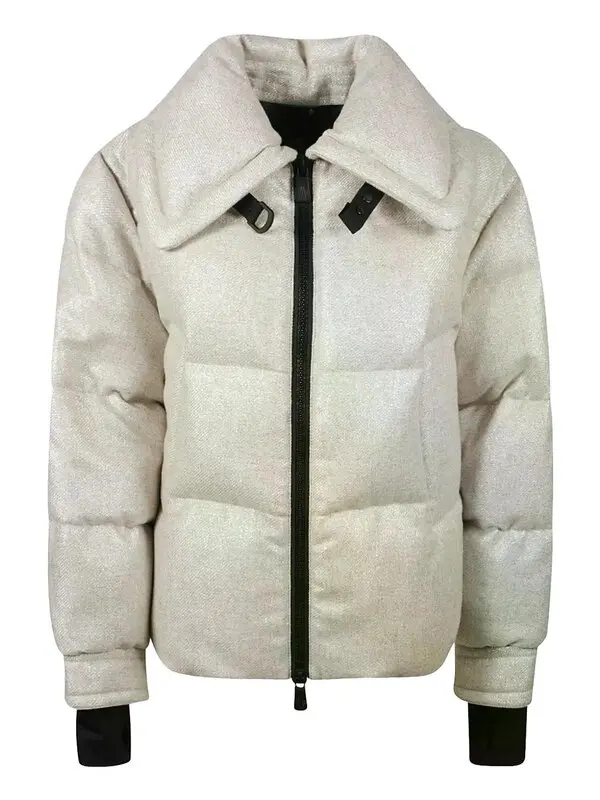 Moncler Sandane Collar Jacket - Neutrals