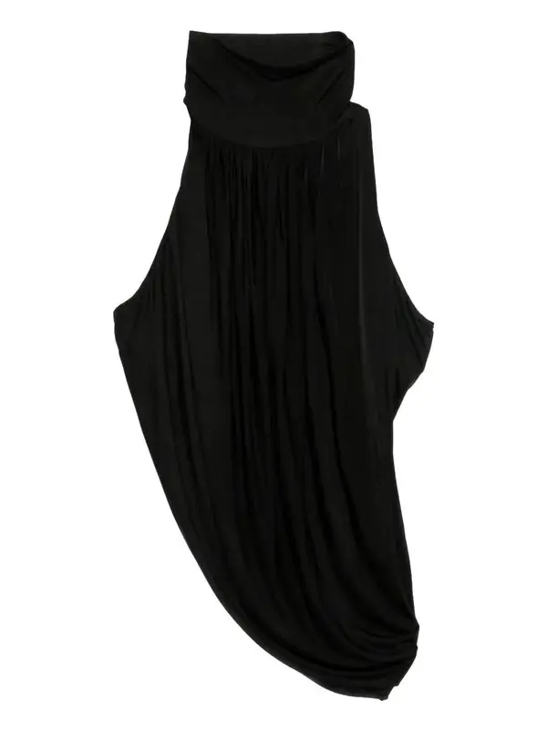 FRANCESCO MURANO Halterneck Draped Top - Black