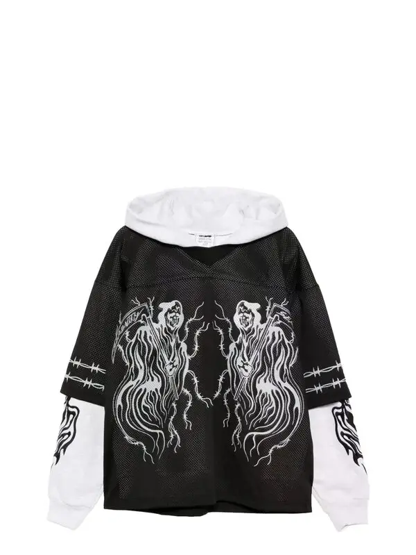 WARREN LOTAS Graphic-print Hoodie - Black