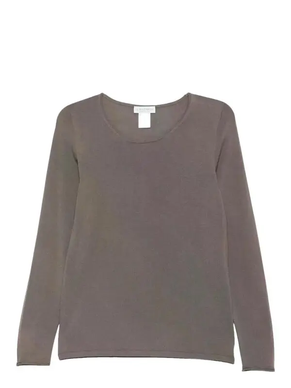 LE TRICOT PERUGIA Crew-neck Top - Brown