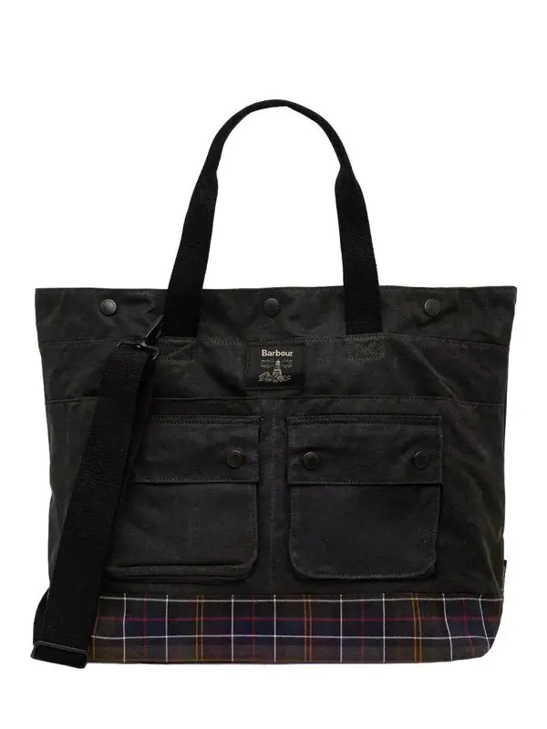 Barbour Logo-patch Tote Bag - Black