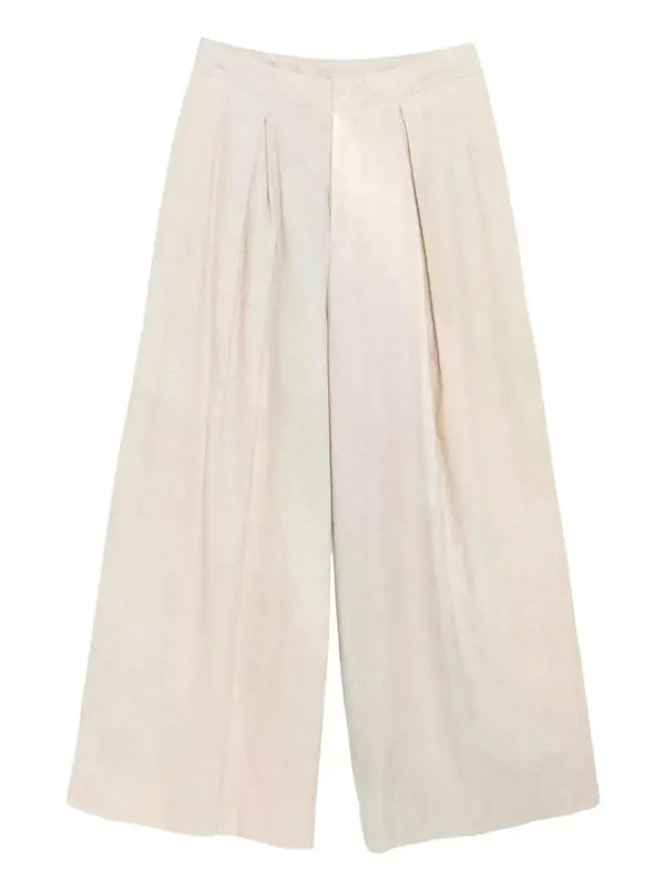 LAUREN MANOOGIAN Pleated Trousers - Neutrals