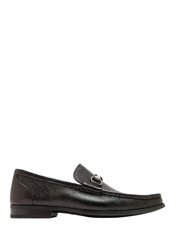 Magnanni Textured Hardware Loafers - Brown