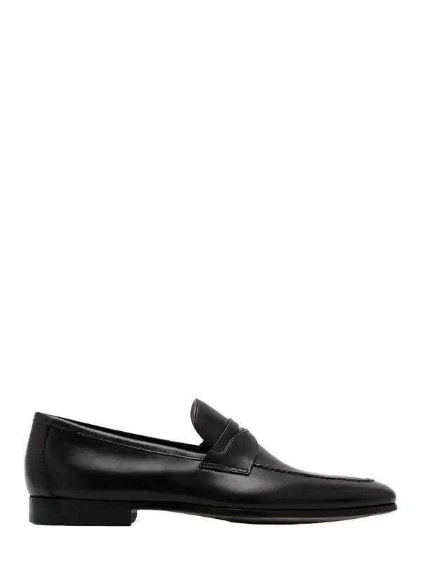 Magnanni Leather Loafers - Black