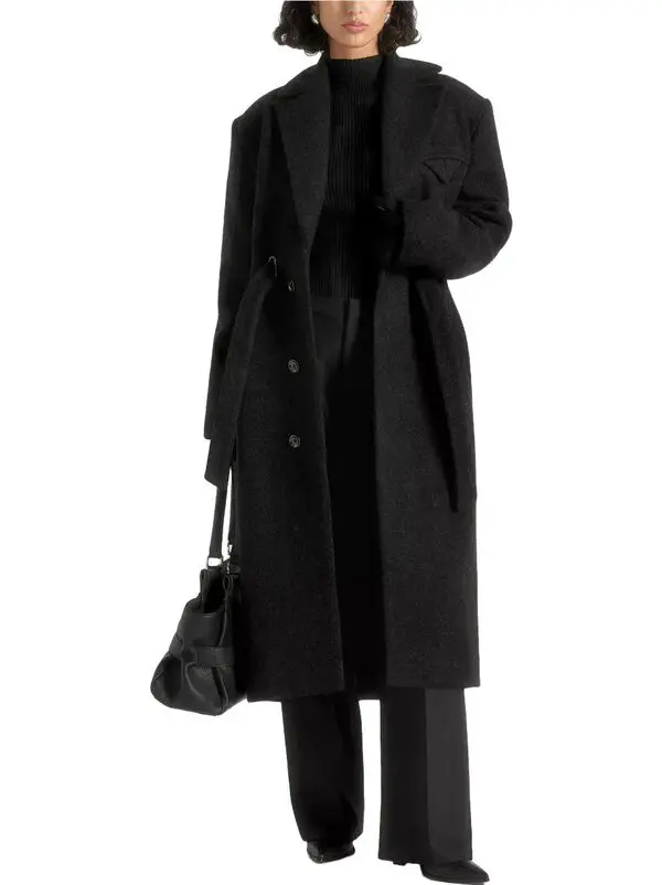 Manière De Voir Jena Belted Coat - Black
