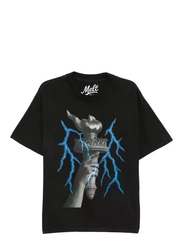 MELT Graphic-print T-shirt - Black