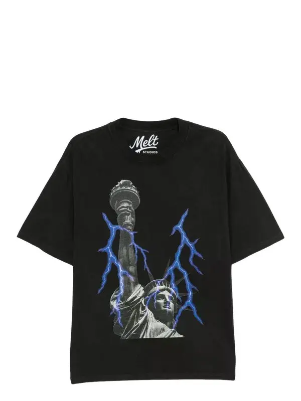 MELT Graphic-print T-shirt - Black