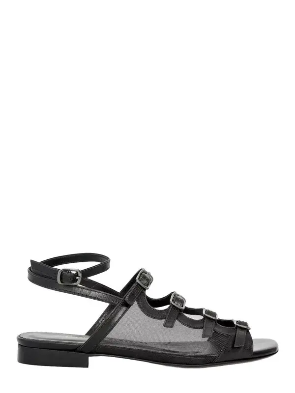 STUDIO CHOFAKIAN Angelina Buckle Sandals - White