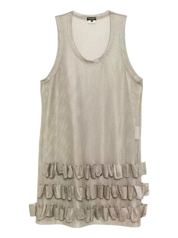 Comme Des Garçons Mesh Ruffled Vest - Green
