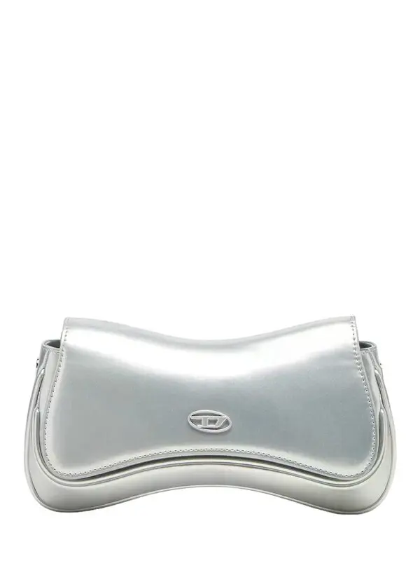DIESEL® Logo-plaque Clutch - Silver