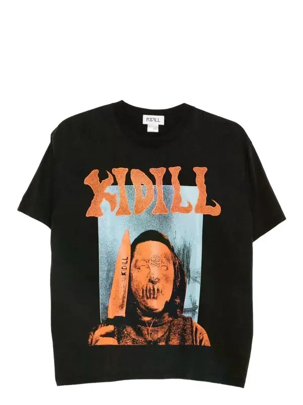 KIDILL Cracked-face T-shirt - Black