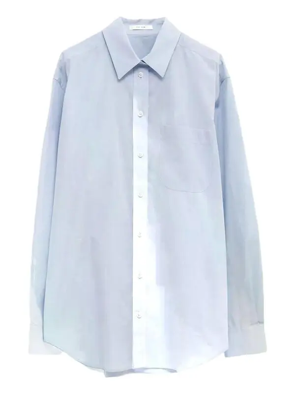 THE ROW Long-sleeve Cotton Shirt - Blue
