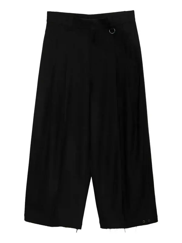 TEAM WANG DESIGN Acceptance Pleated Trousers - Black