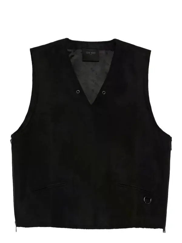 TEAM WANG DESIGN V-neck Vest - Black