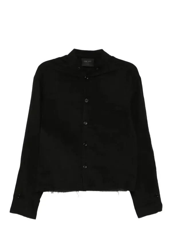 TEAM WANG DESIGN Textured Shirt - Black