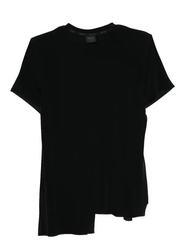 TEAM WANG DESIGN Raw-edge T-shirt - Black