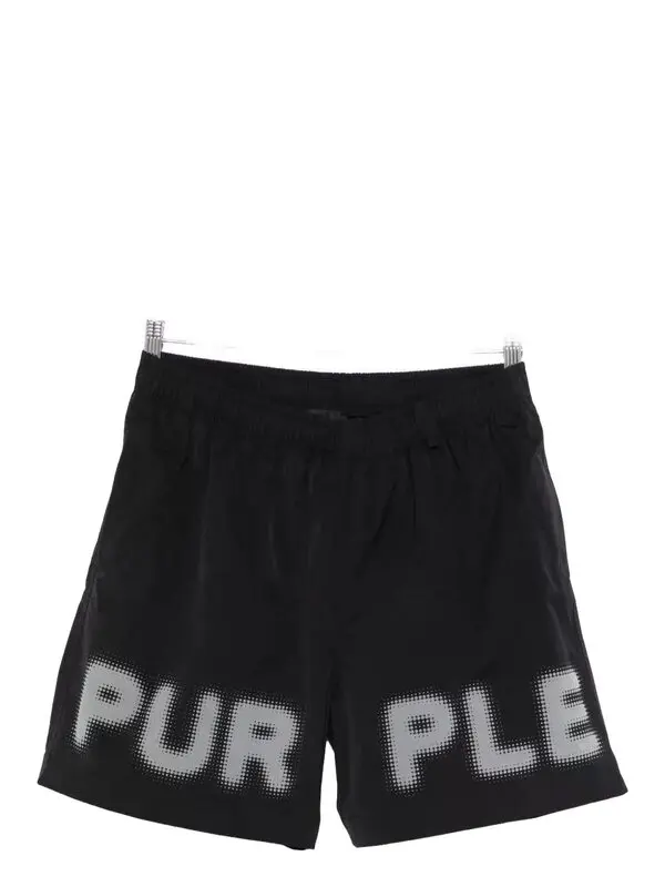 PURPLE BRAND Wordmark Shorts - Black