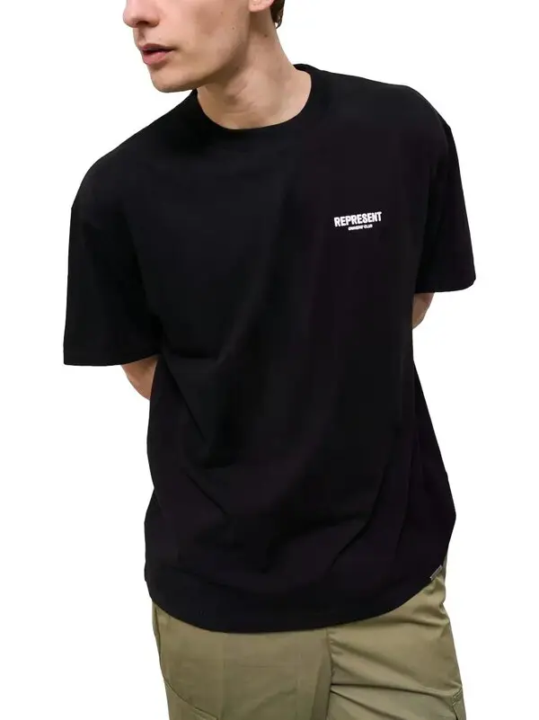 REPRESENT Logo-print T-shirt - Black