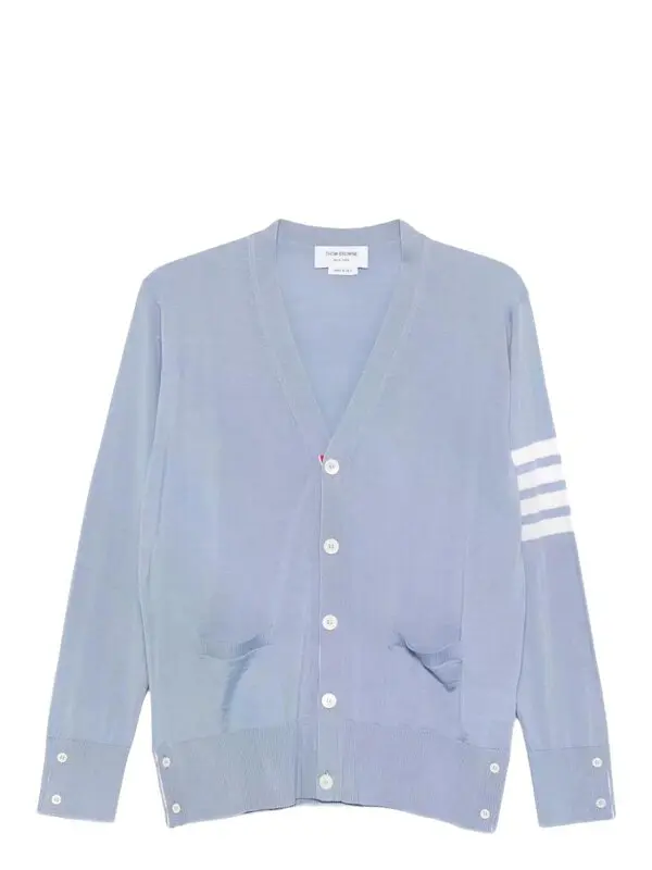 Thom Browne Fine-knit Cardigan - Blue