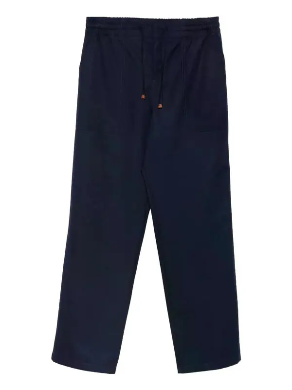 Drole De Monsieur Drawstring Pocket Trousers - Blue