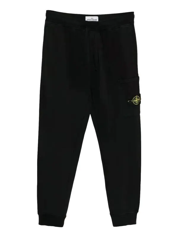 Stone Island Logo-patch Trousers - Black