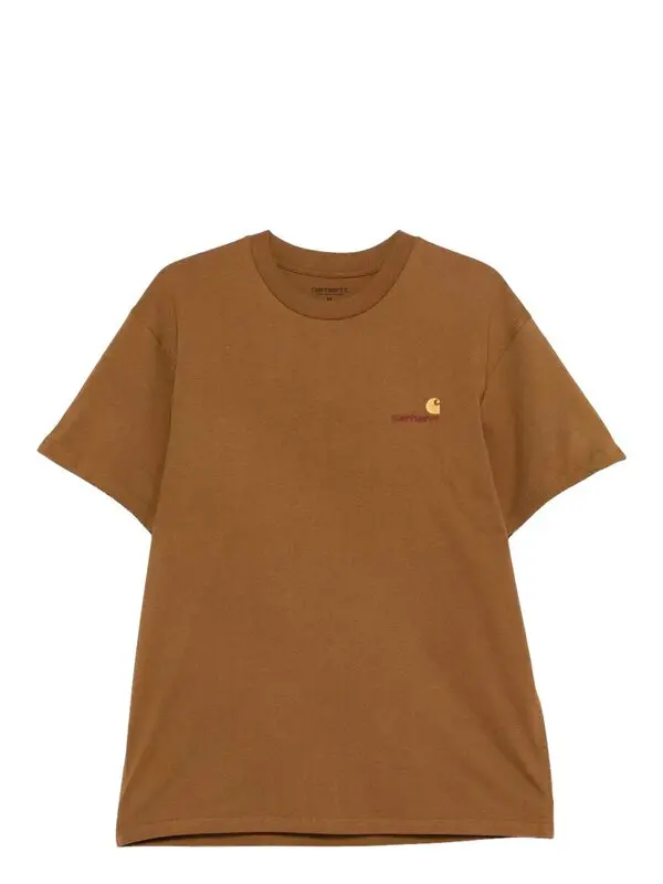 Carhartt Work In Progress American Script T-shirt - Brown