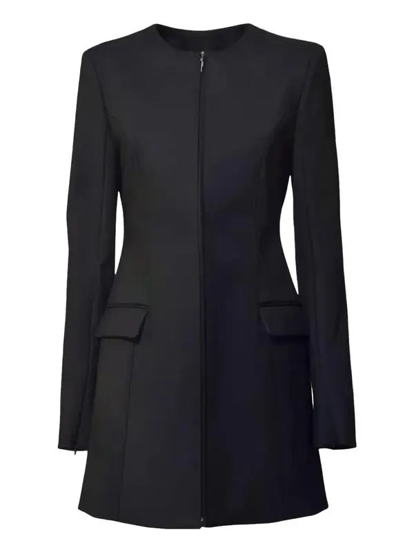 MSGM Zip-fastening Single-breasted Coat - Black