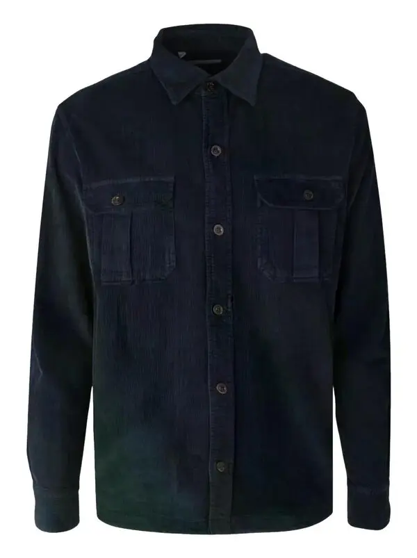 Boglioli Corduroy Pocket Shirt Jacket - Blue