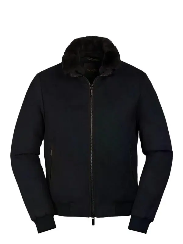 MOORER Bellati Cashmere Bomber Jacket - Blue