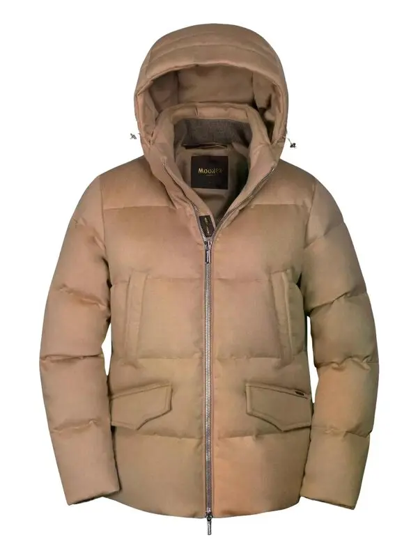 MOORER Valls Hooded Jacket - Neutrals
