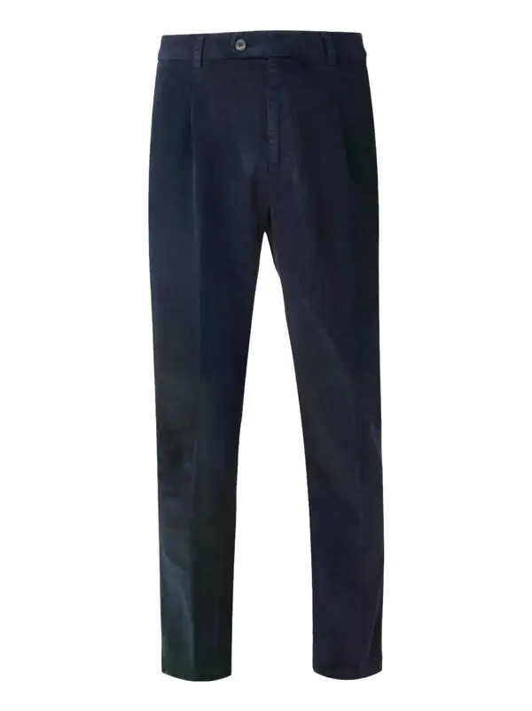 Boglioli Corduroy Pleated Trousers - Blue