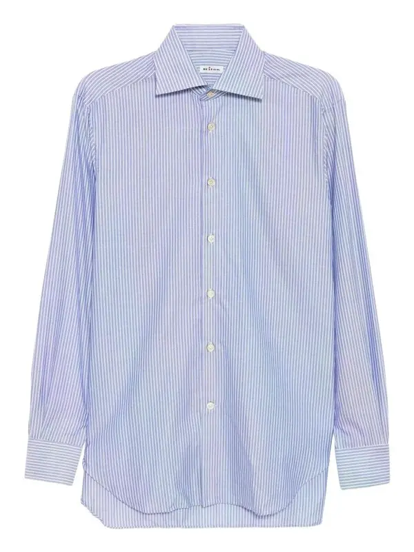 Kiton Stripe-printed Shirt - Blue