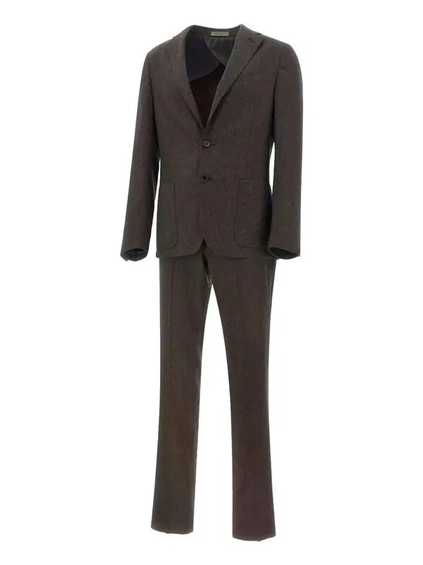 Corneliani Two-button Wool Suit - Brown