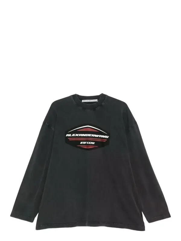 Alexander Wang Long-sleeved Graphic Jersey - Grey