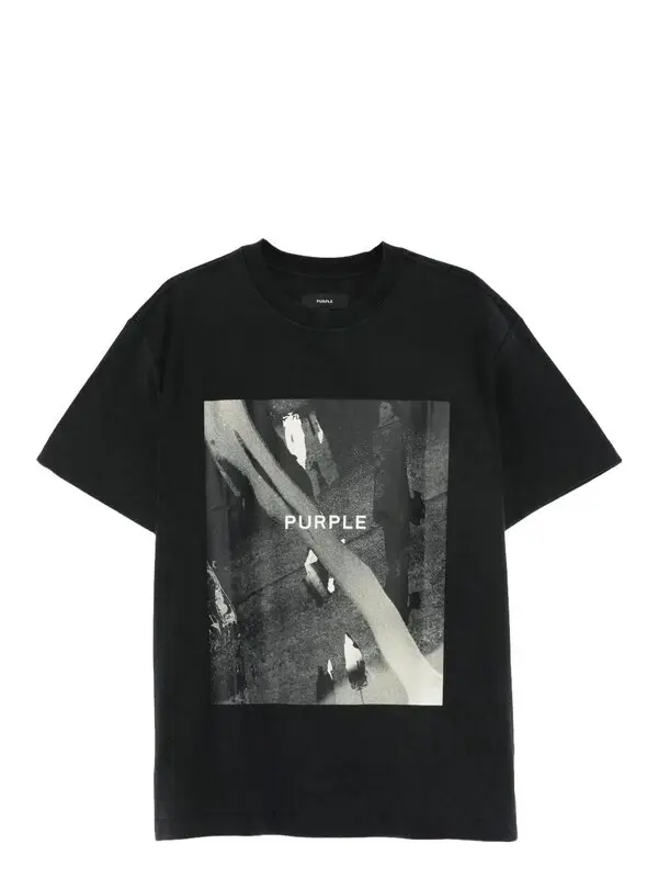PURPLE BRAND Graphic-print T-shirt - Black